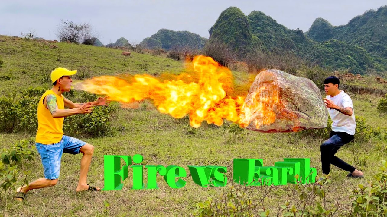 Fire vs Earth - P96film - YouTube