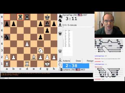 5 minute chess #467: IM Greg Shahade vs IM Tom Bartell - YouTube