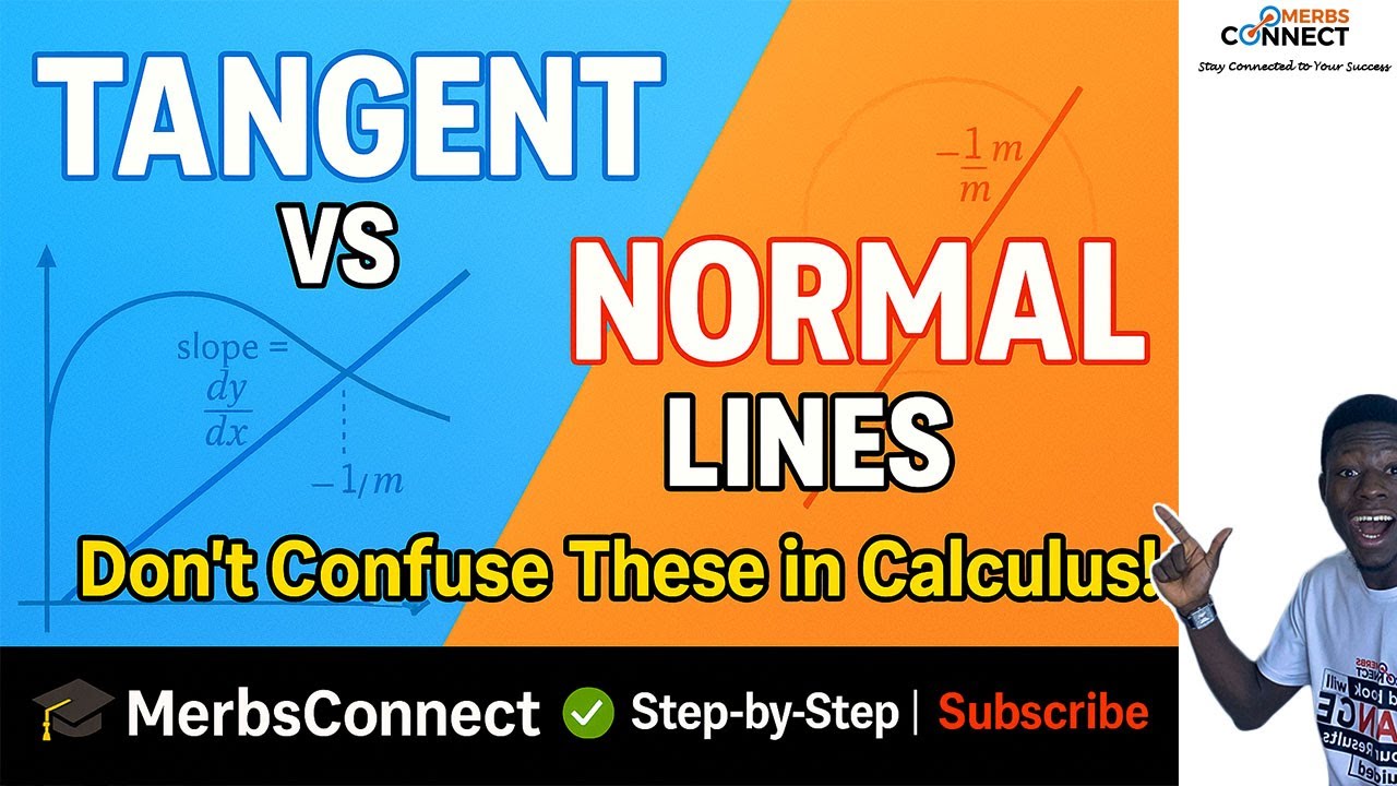 Tangent vs Normal Lines 🔄 | Know the Difference & Solve Like a Pro ...