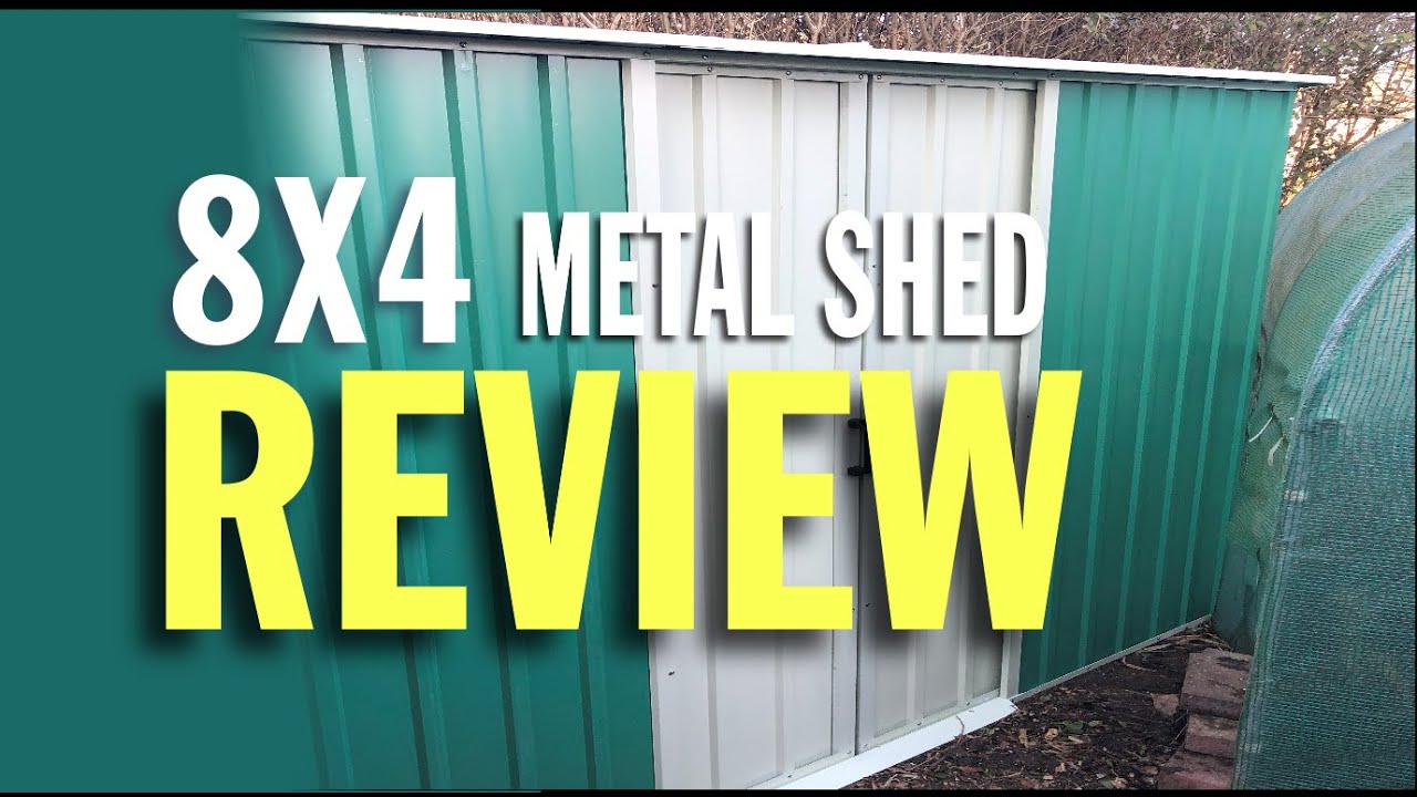 8x4 Metal shed review - YouTube