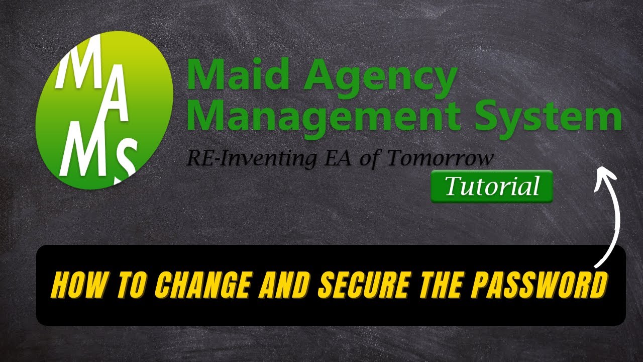 How to change and secure the password || MAMS || Tutorial || 2022 - YouTube