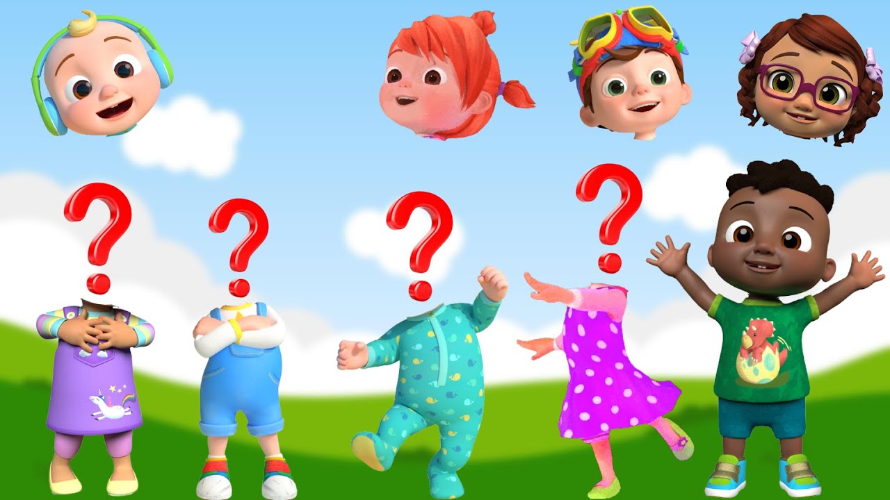 Lets'go find the cocomelon characters JJ, Joãzinho,Cody, Bebefinn ...