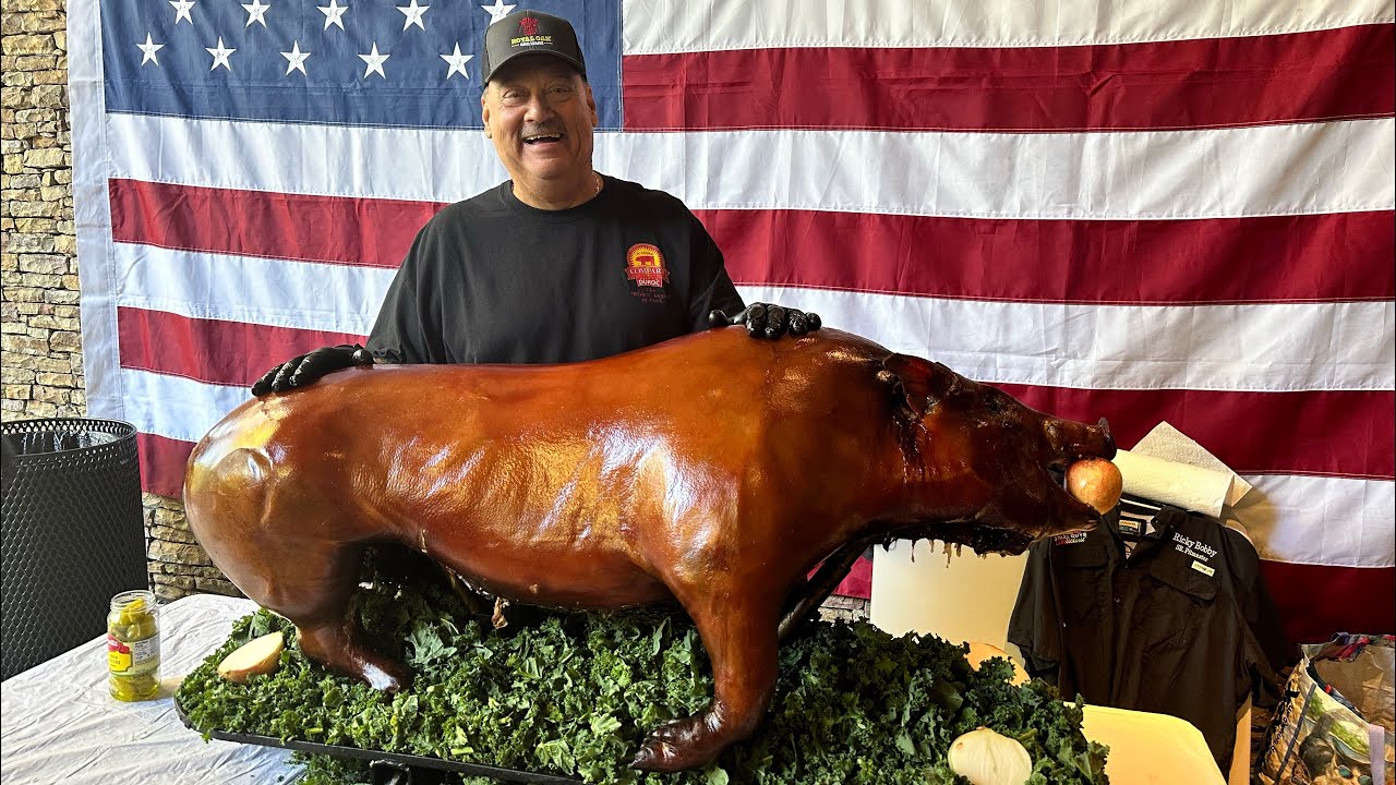 Whole Hog cook in a Taxi by Ricky Bobby and 3 Taxi Guys BBQ Team - YouTube