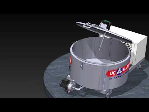 ÜÇEL PASLANMAZ SÜT SOĞUTMA TANKI 500 LT ANİMASYON