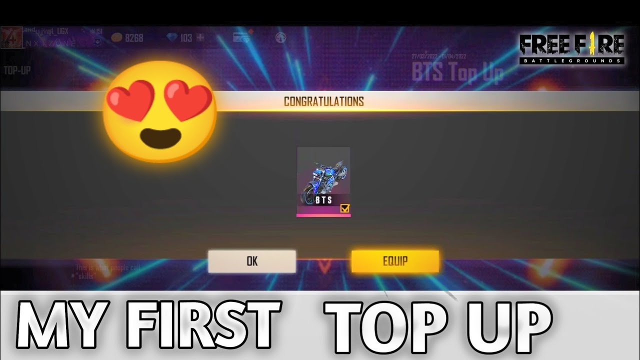 MY FIRST TOP UP 😍🥳/#ff #devil #topup garena free fire - YouTube