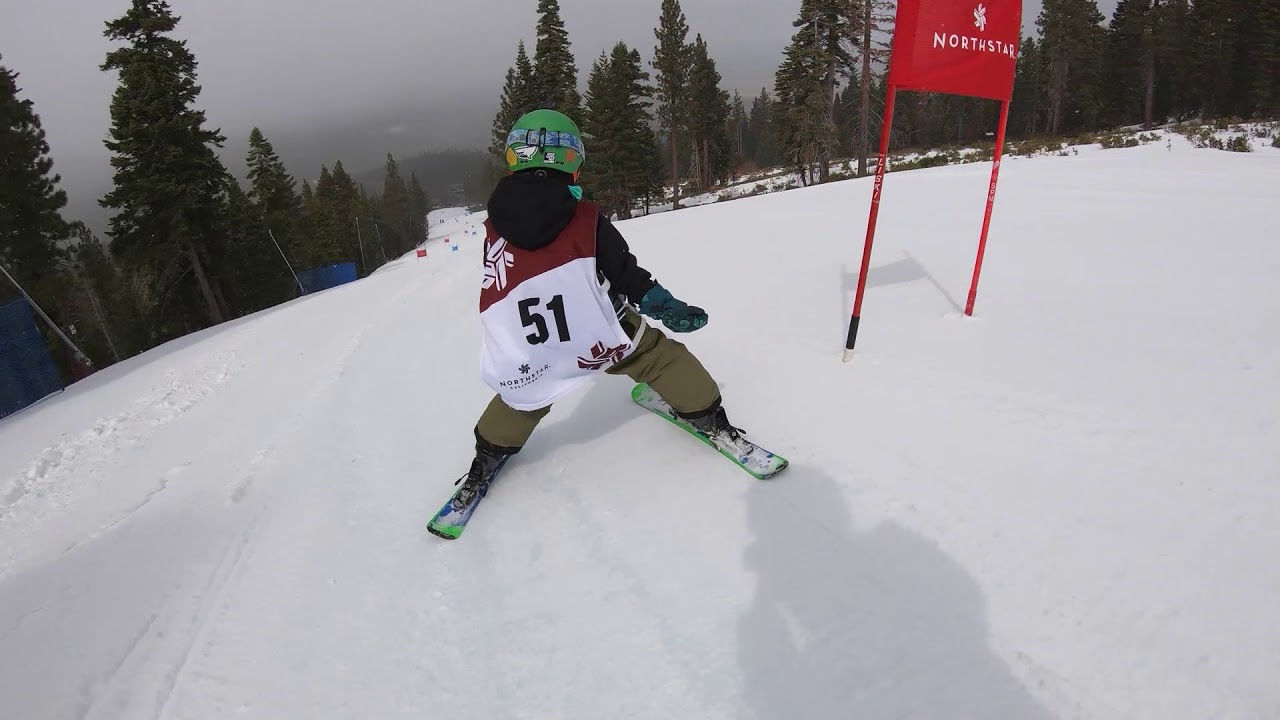 Max Bowen 1st Ski Race 4 Years Old - YouTube