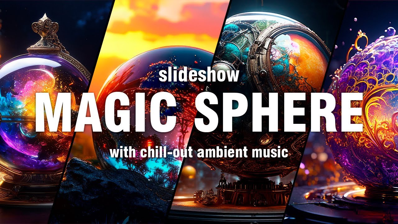 Magic Sphere slideshow with chill-out ambient music - YouTube