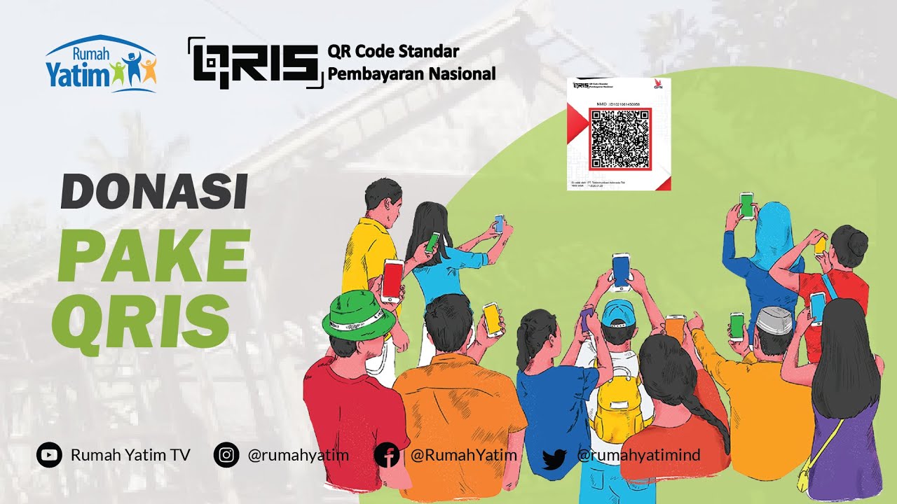 Dengan QRIS Donasi di Rumah Yatim Semakin Mudah - YouTube