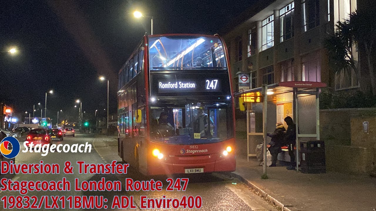 Diversion, Transfer, Fast | Journey On Stagecoach London Route 247 ...