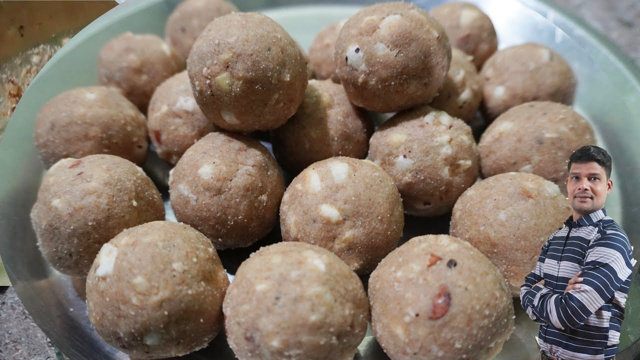 गेहूं के आटे से पोस्टिक और हेल्दी रेसिपी बनाएं | how to make glue laddu ...