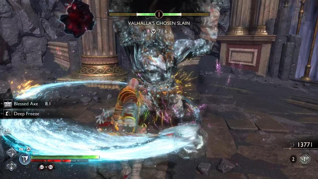 God of War Ragnarok Valhalla Minotaur gets highest damage I've ever ...