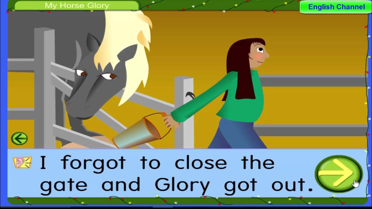 Learning English through stories 13// My Horse Glory - YouTube