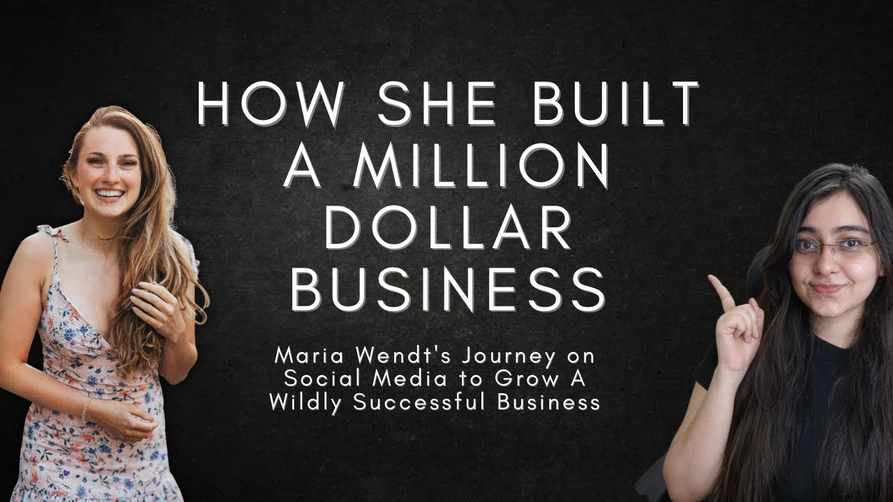 How Maria Wendt Made a Million Dollars in a Year💲| Get successful at ...