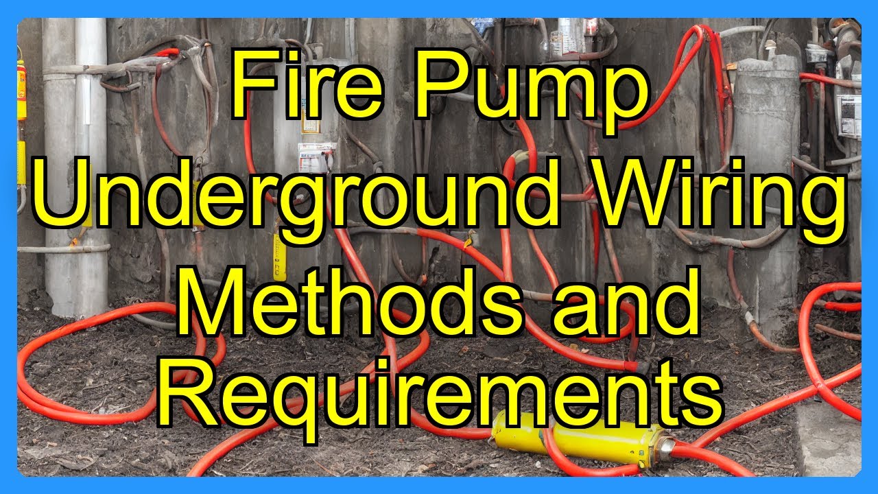 Fire Pump Underground Wiring Methods and Requirements - YouTube