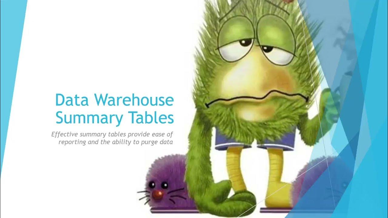 Data Warehouse Summary Fact Tables - YouTube