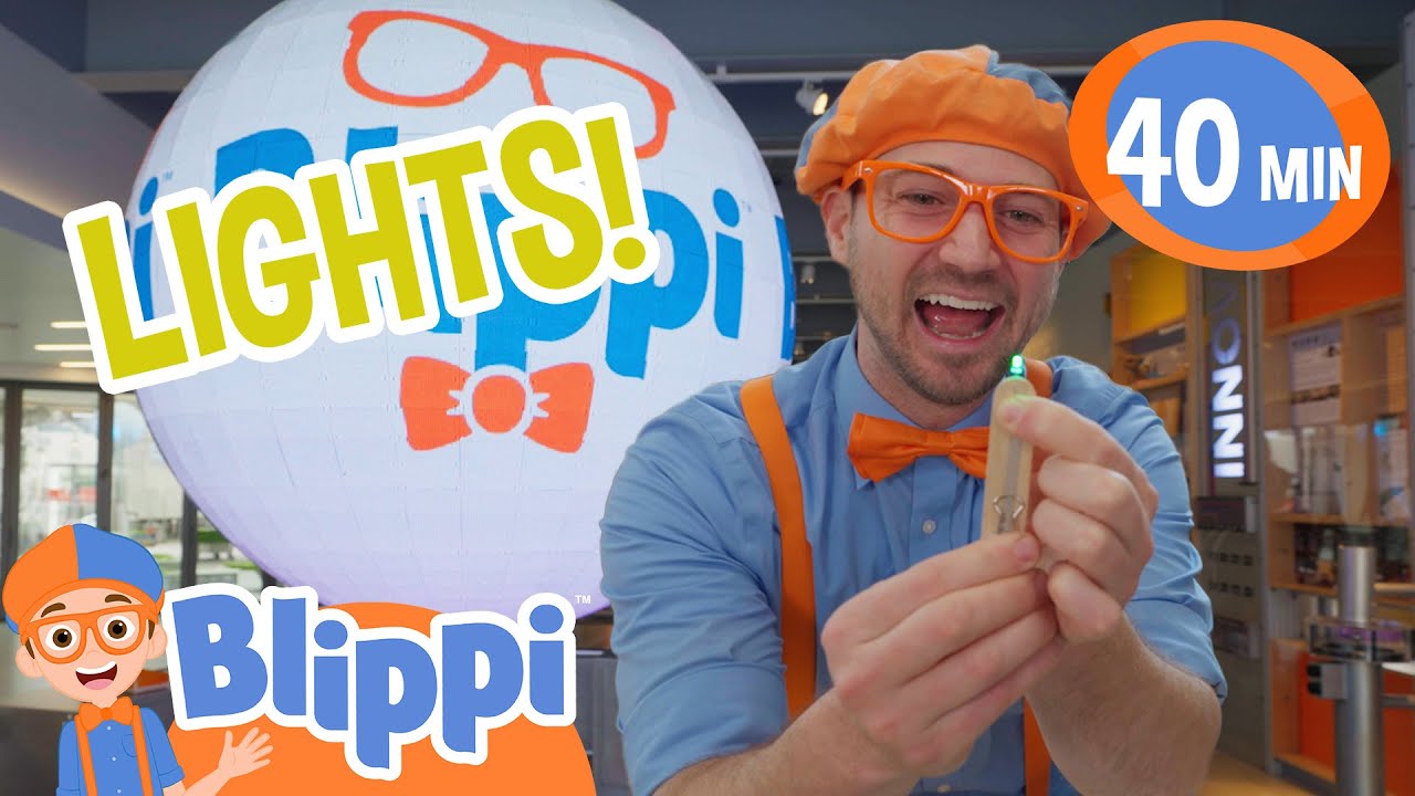 Blippi Plays with Light and Color💡Blippi | Learning Videos for Kids ...