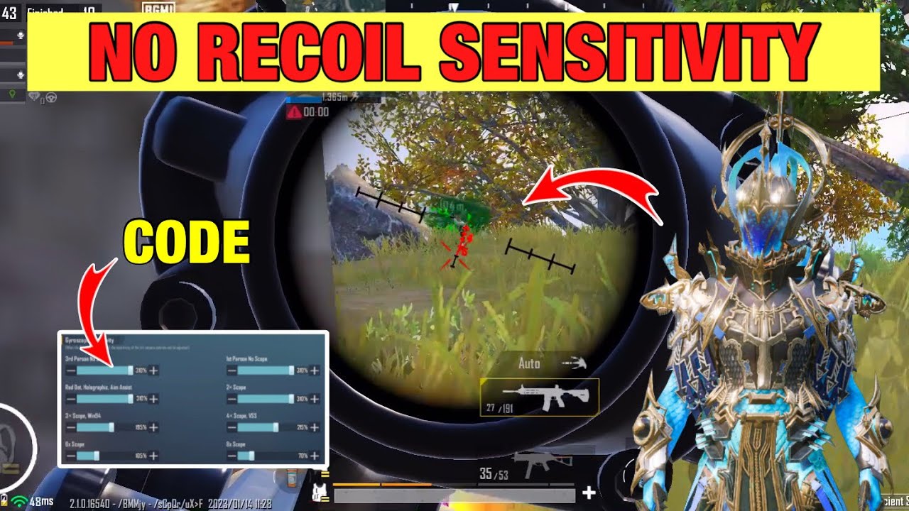 All Device🔥100% Headshot Zero Recoil Sensitivity+Code No Recoil ...