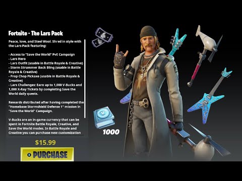 FORTNITE STW LAR PACK OPENING & WHAT THE HERO PERK THAT LARS IS ...