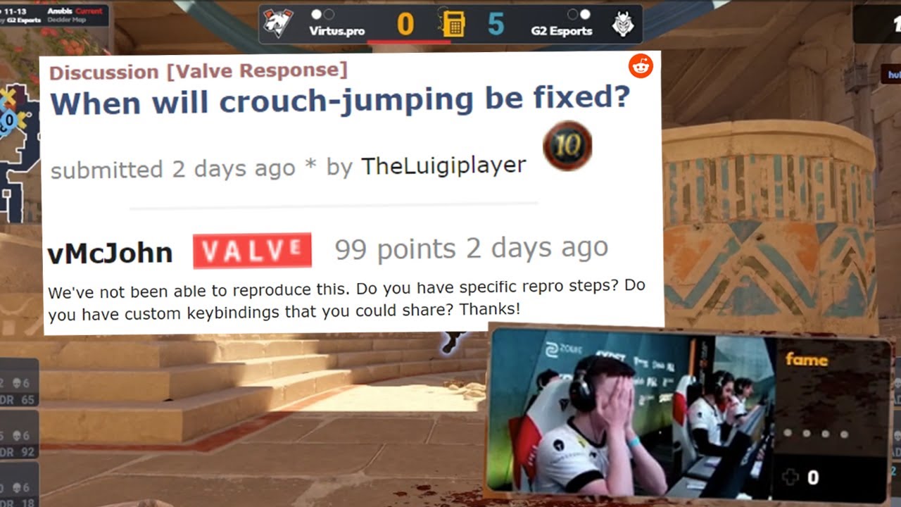 Crouch-Jumping Clipping Bug and Official Valve Response - YouTube