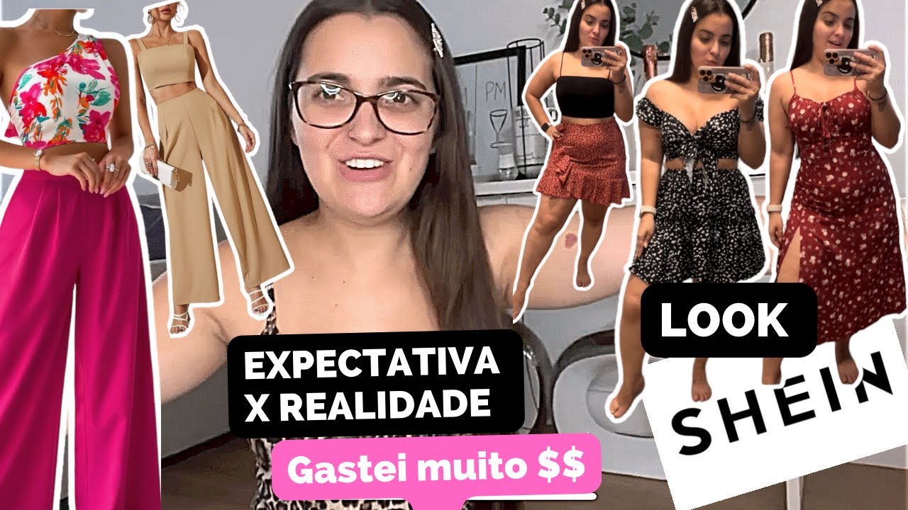 PROVANDO ROUPAS DA SHEIN/ calça ALFAIATARIA LOOKS DE VERAO. - YouTube