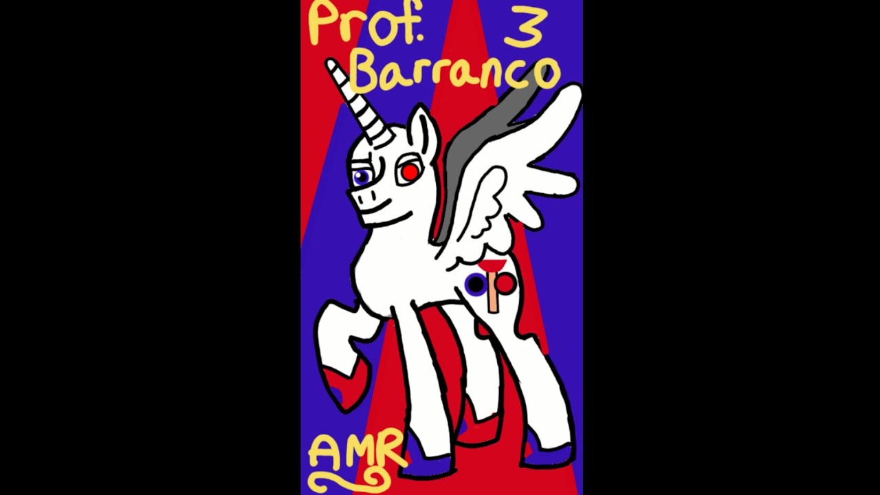 33 subscriber special - Speedpaint of Prof. Barranco 3 as a pony - YouTube