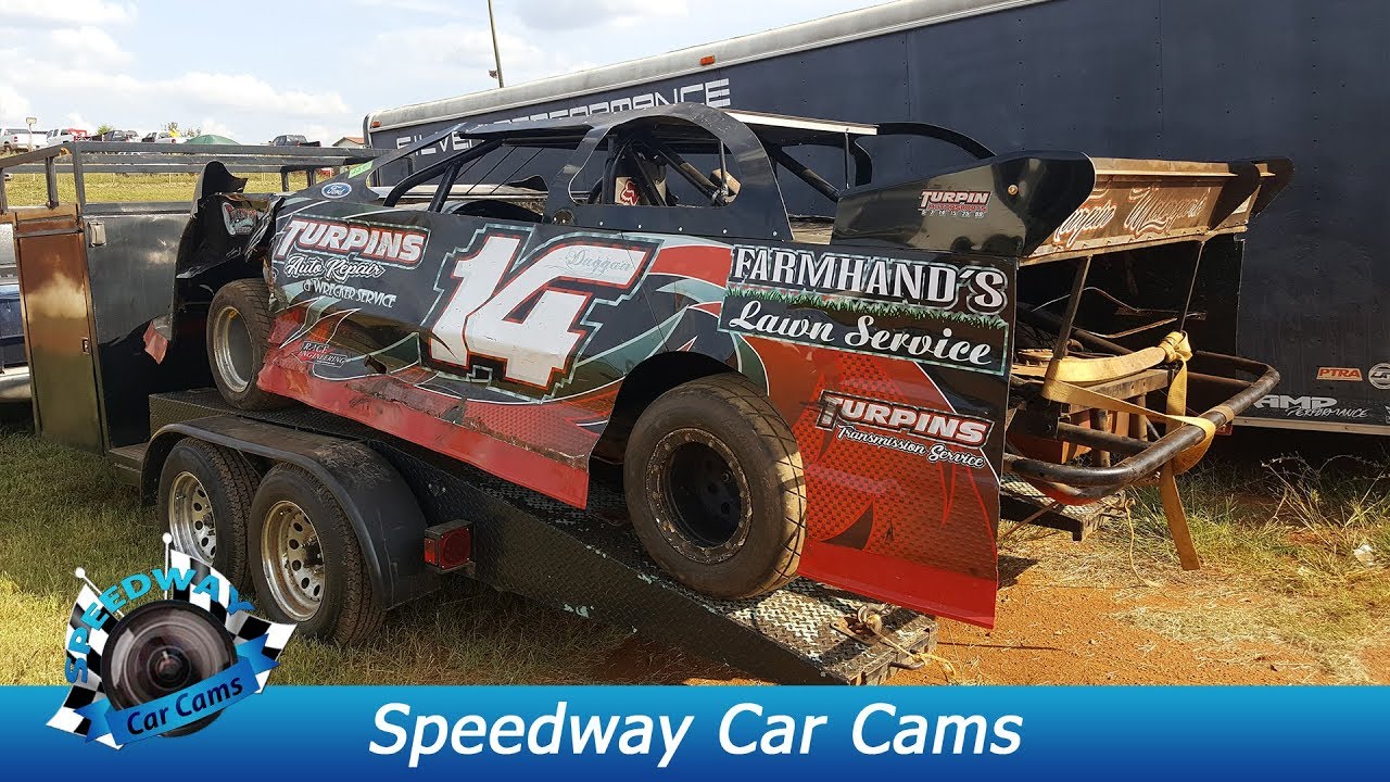 #14 Tony Coffman - Kajun Mini Stock - 8-26-17 Smoky Mountain Speedway ...