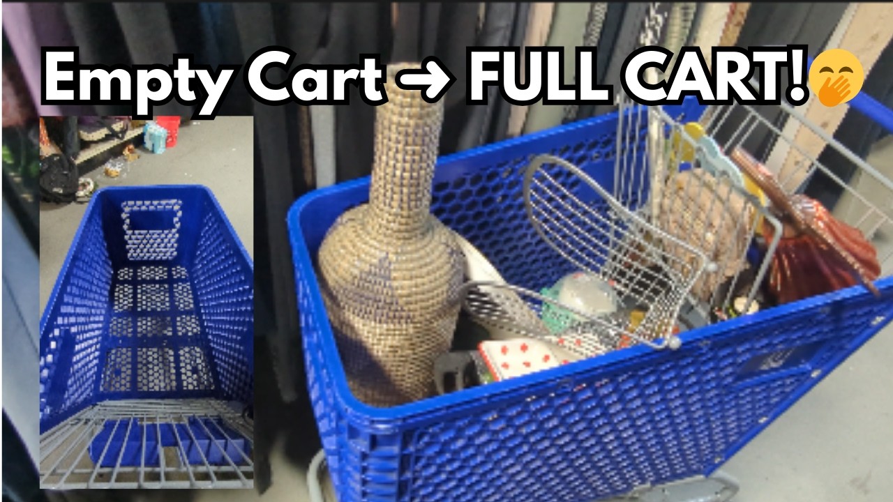 Empty Cart to FULL Cart?! Goodwill Thrift Haul 🛒🎉 - YouTube