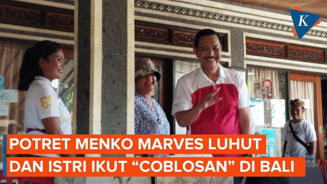 Momen Luhut Binsar Pandjaitan dan Istri saat Nyoblos di Bali - YouTube