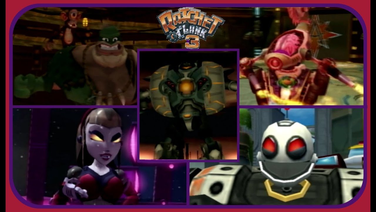 Ratchet & Clank 3 - All Boss Encounters - YouTube