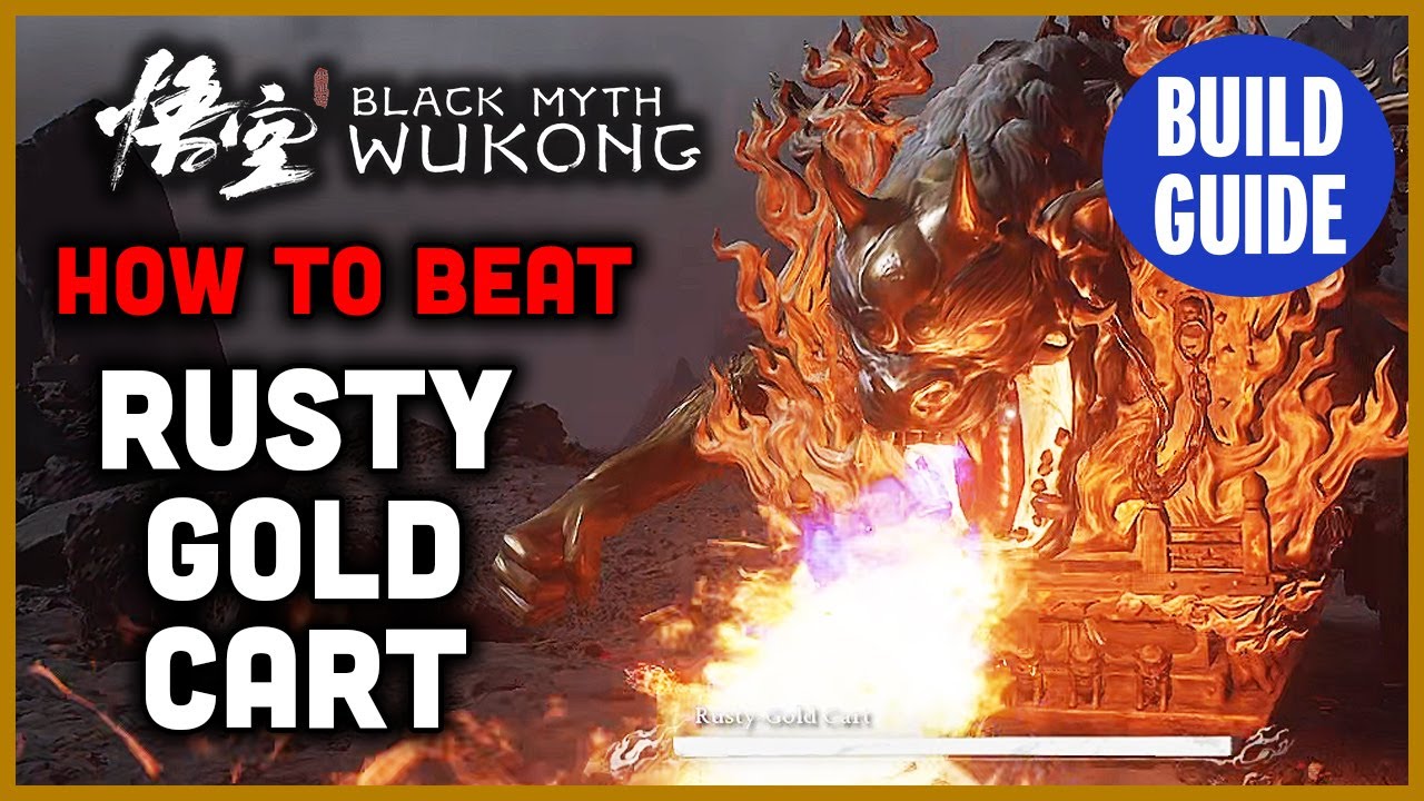 How to beat RUSTY-GOLD CART Secret Boss in Black Myth Wukong (Build ...