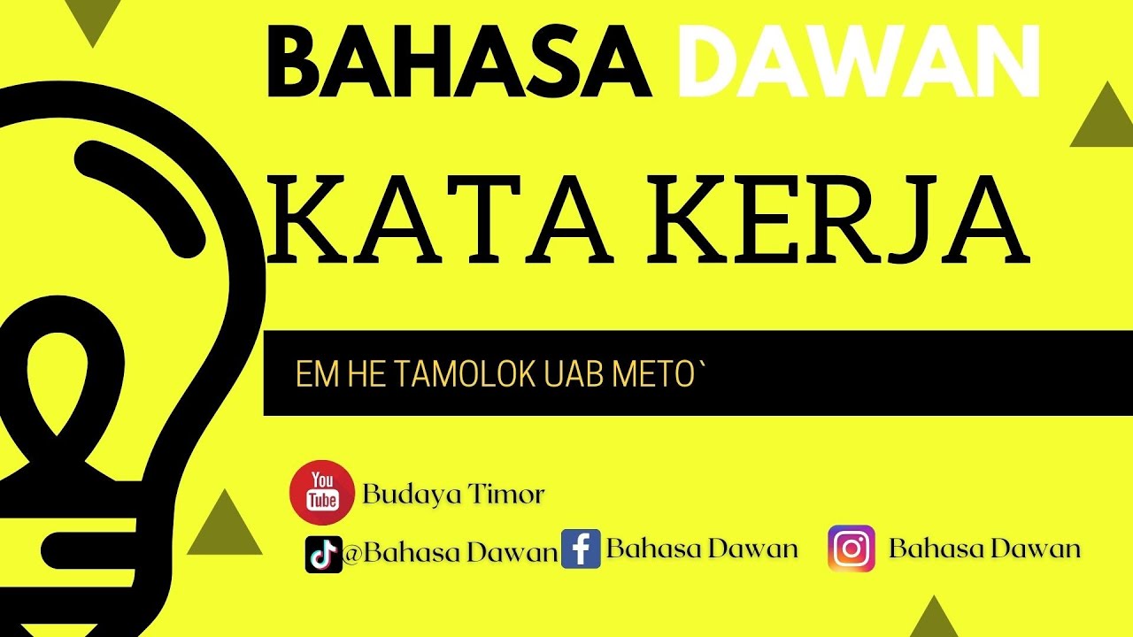 BAHASA DAWAN KATA KERJA, TTS - YouTube