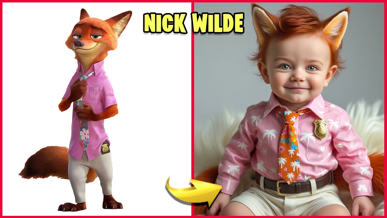 Zootopia 2 Movie Characters Look as Babies | 🐍💙 Gary De'snake, 🦊Nick ...