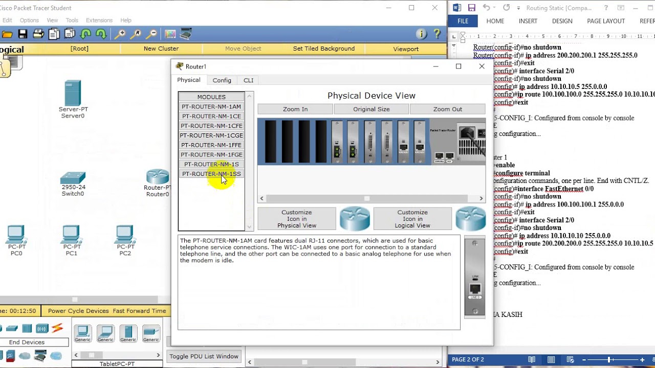 Simulasi WAN Cisco packet tracer - YouTube