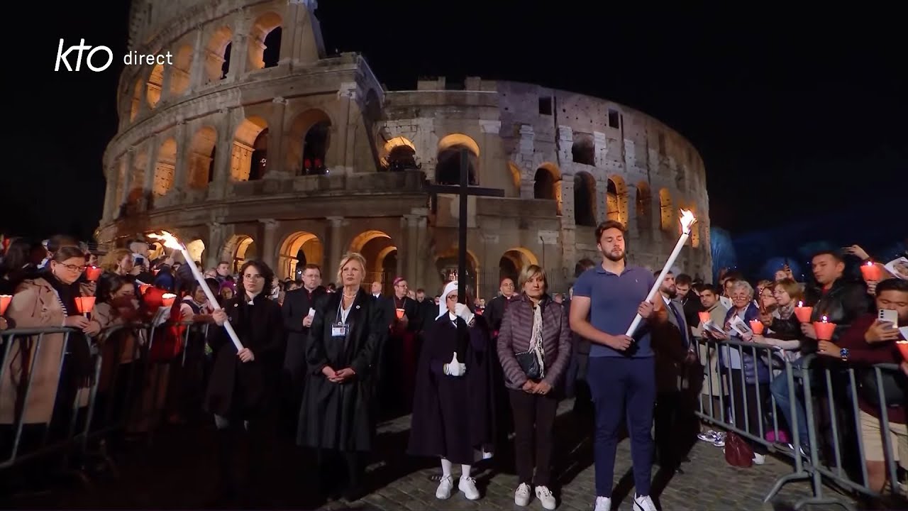 Chemin de Croix au Colisée à Rome || Semaine Sainte 2024 - YouTube