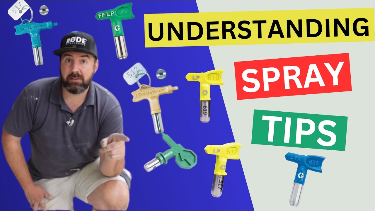 Spray Tips Explained - Airless Sprayer Tips For Beginners - YouTube