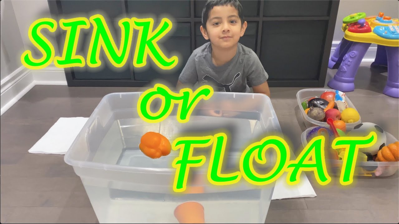 Sink or Float 2020 - Vegetables, Fruits and Toys - YouTube