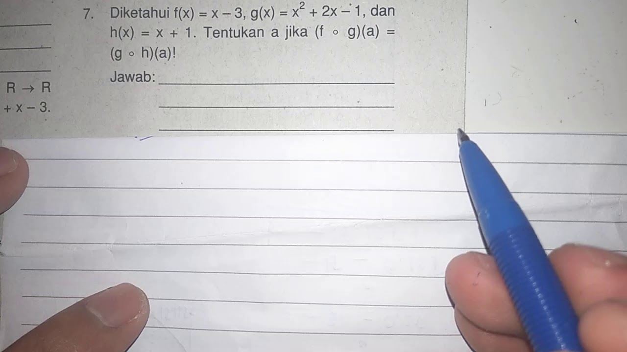 Diketahui F x X 3 G x X 2x 1 Dan H x X 1 Tentukan diketahui-f-x-x-3-g-x-x-2x-1-dan-h-x-x-1-tentukan