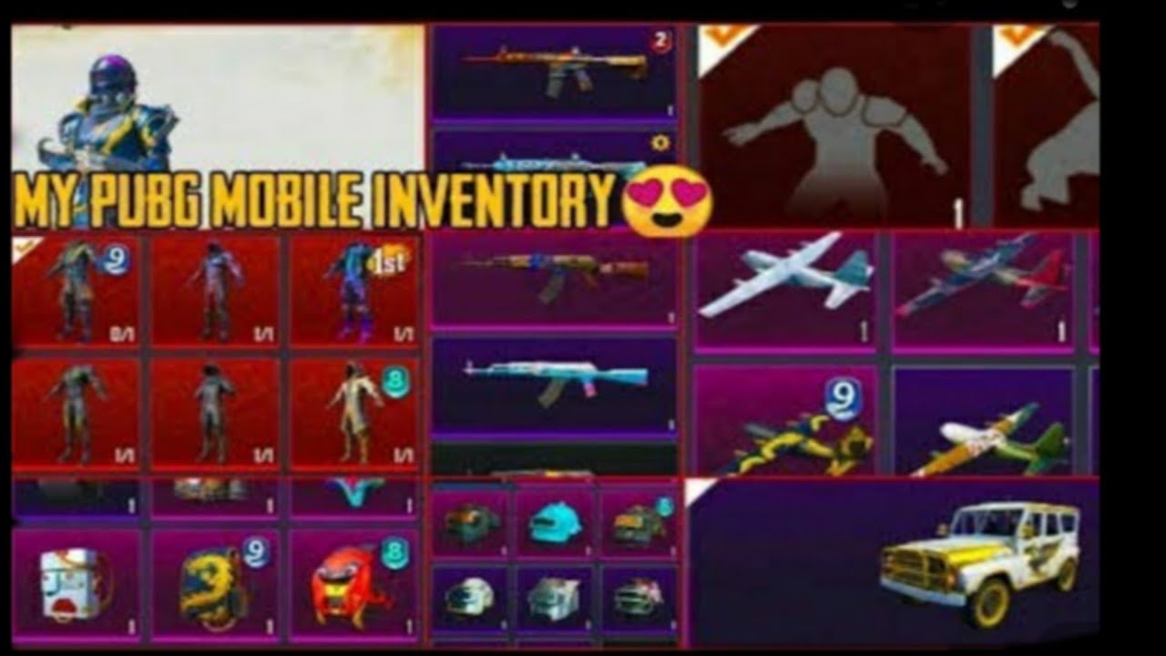 Pubg mobail..kr. inventory - YouTube