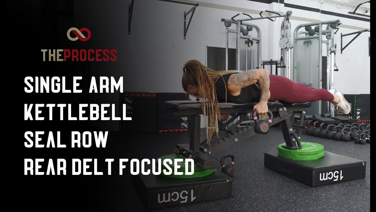 Single Arm Kettlebell Seal Row Rear Delt Focused - YouTube