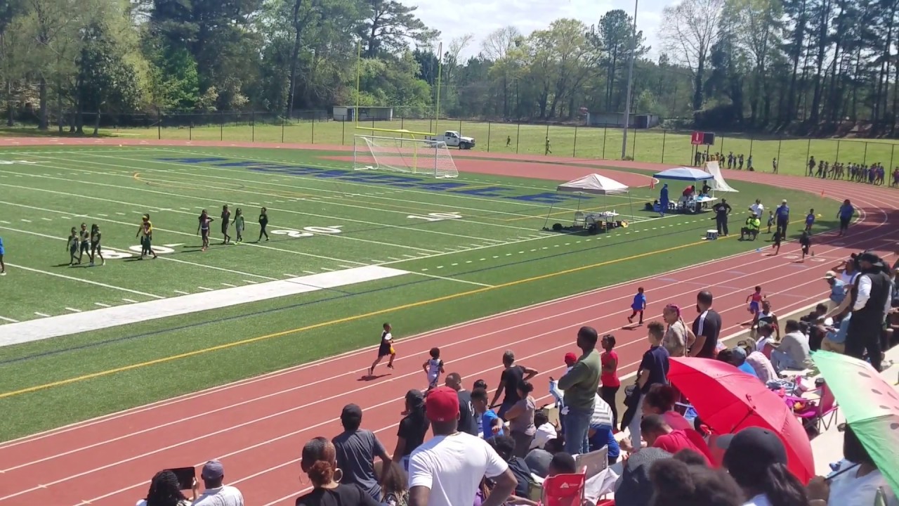 6u Jace Outler 100m Dekalb County Meet #2 March 30, 2019 - YouTube