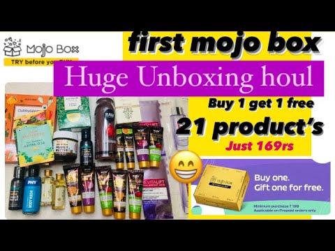 😱Huge Unboxing houl | buy 1 get 1 mojo box in 169rs | first mojo box Unboxing & review #mojobox ...