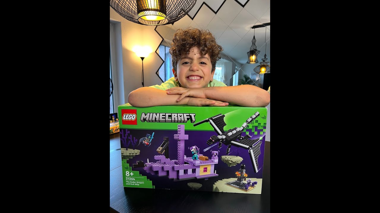 Part 1: LEGO Minecraft The Ender Dragon and End Ship 21264 Speed Build ...