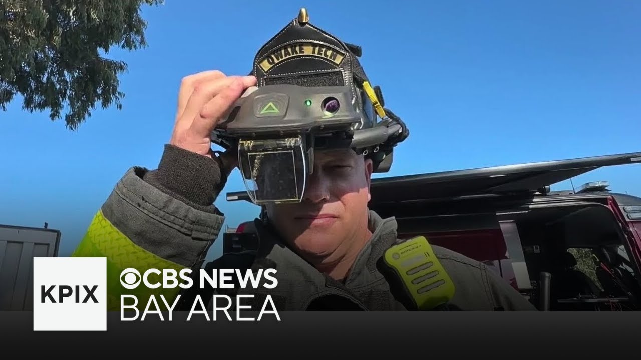 Menlo Park firefighters test augmented reality googles - YouTube