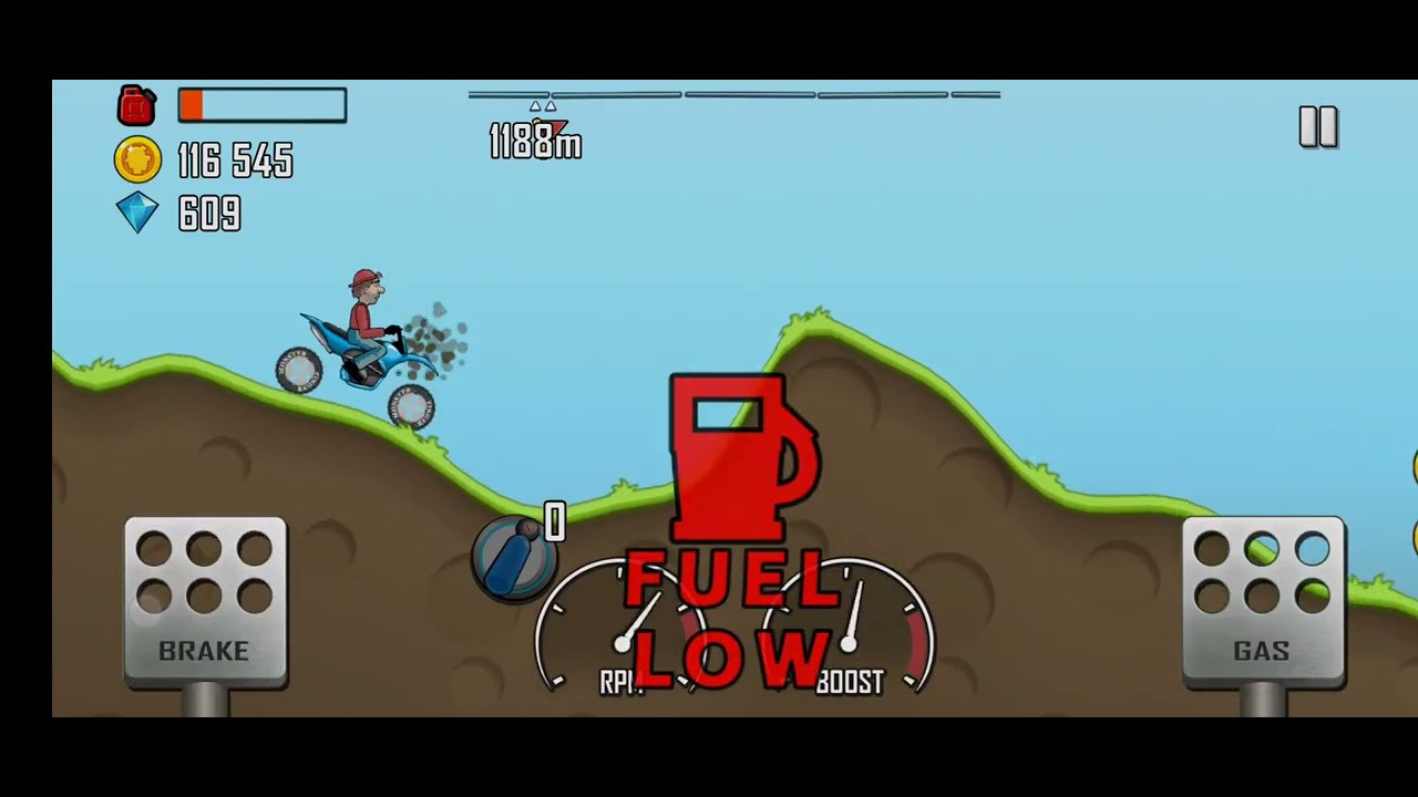 Hill Climb Racing : Different stage with full power Motocross bike ...