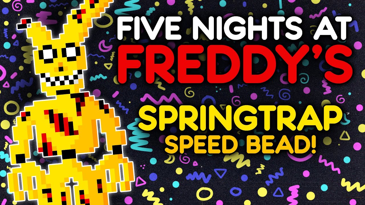 Perler Bead FNAF Springtrap Standee! [Speed Bead] - YouTube