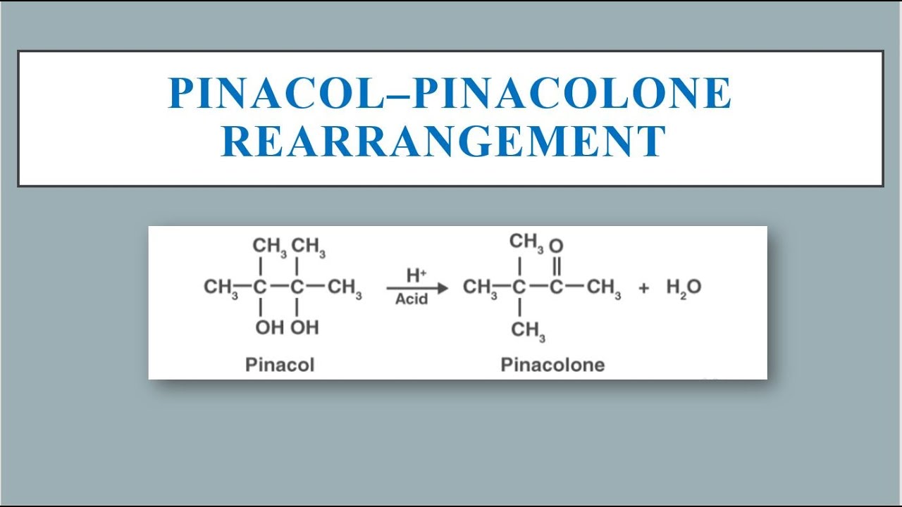 Pinacol-Pinacolone Rearrangement - YouTube