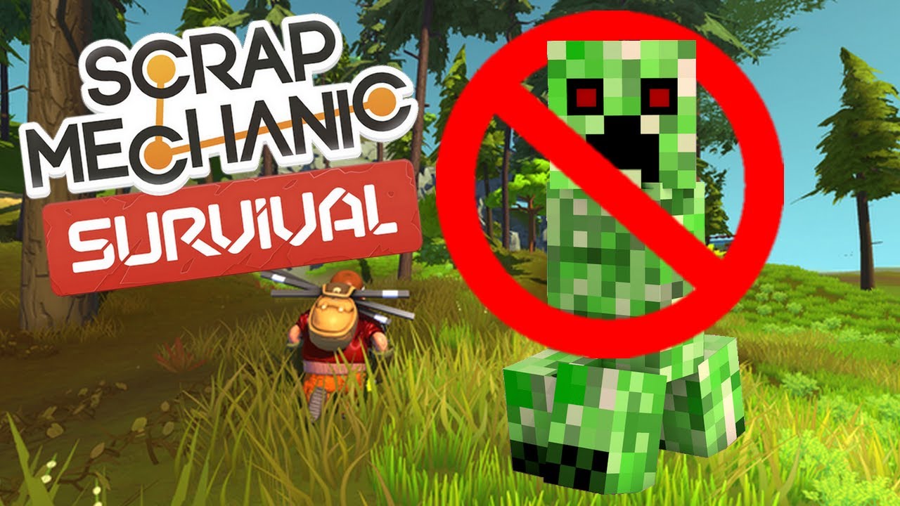 MINECRAFT SANS LES CREEPERS ( Let's Play Scrap Mechanic Fr #1 ) - Nic ...