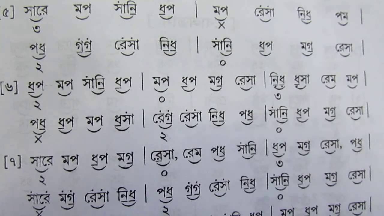 Raag Asavari Lyrics with swaralipi Indian Classical Sangeet - YouTube