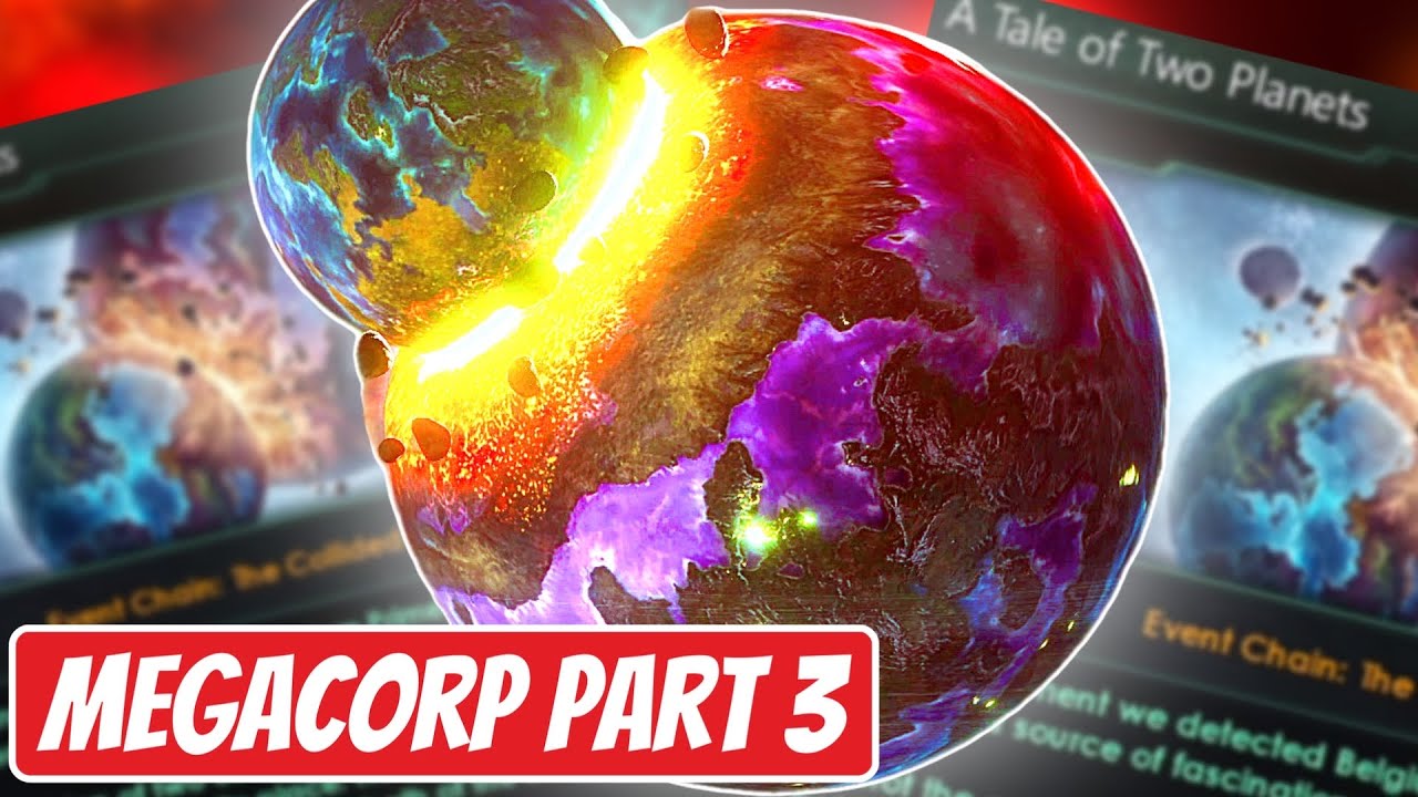 Stellaris! Collided Planets And WAR to Seize Assets! - YouTube