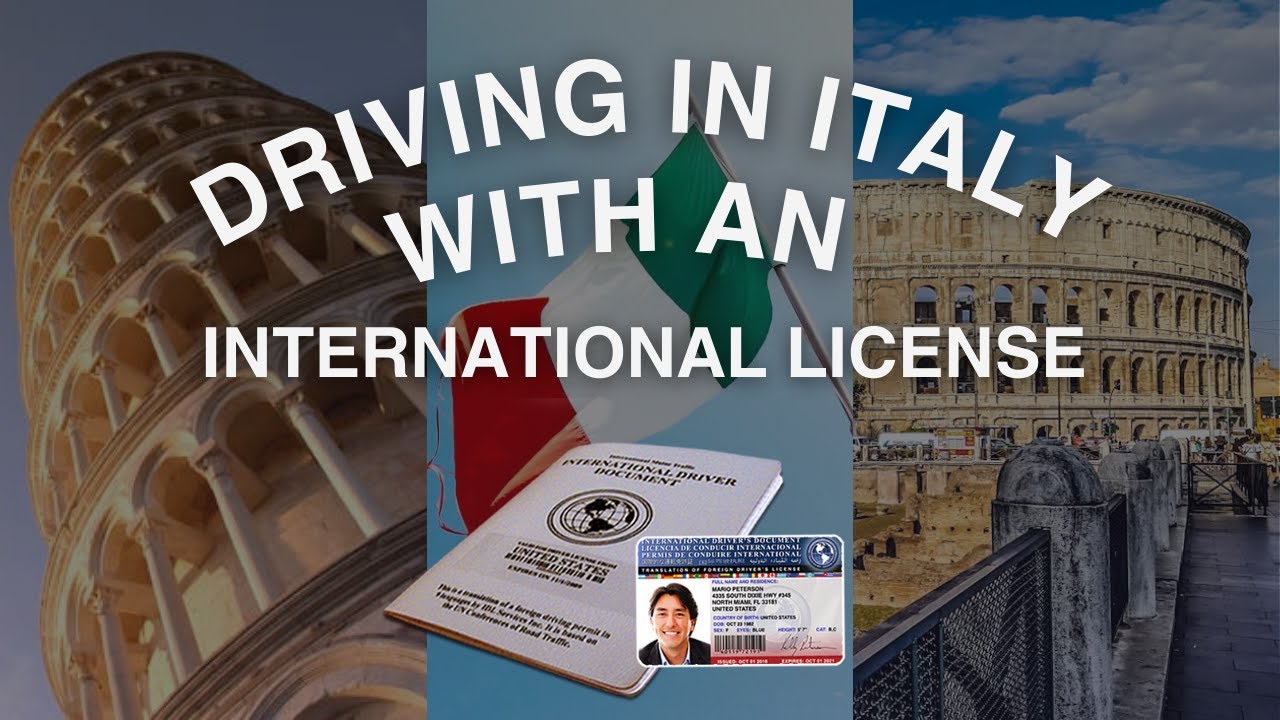 Driving in Italy 🇮🇹 with the international driver’s license 🌎🚗 - YouTube